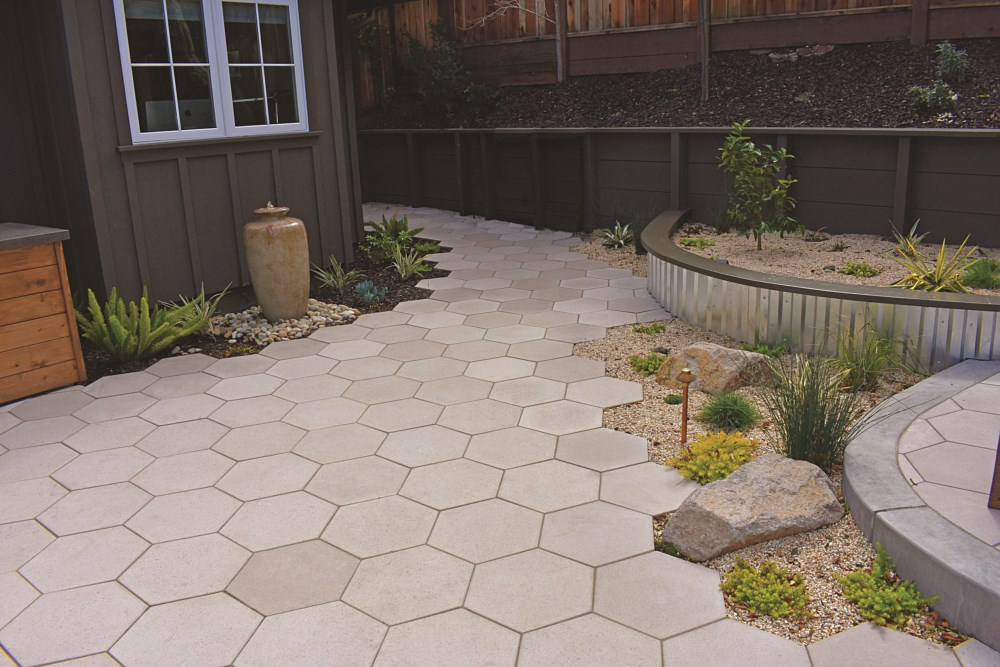 Hexagonal Pavers, Linearity Pavers, California Architectural Pavers