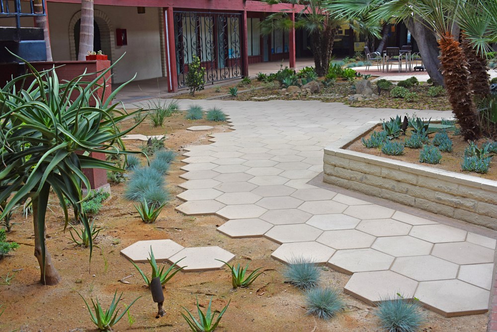 Hexagonal Pavers, Linearity Pavers, California Architectural Pavers