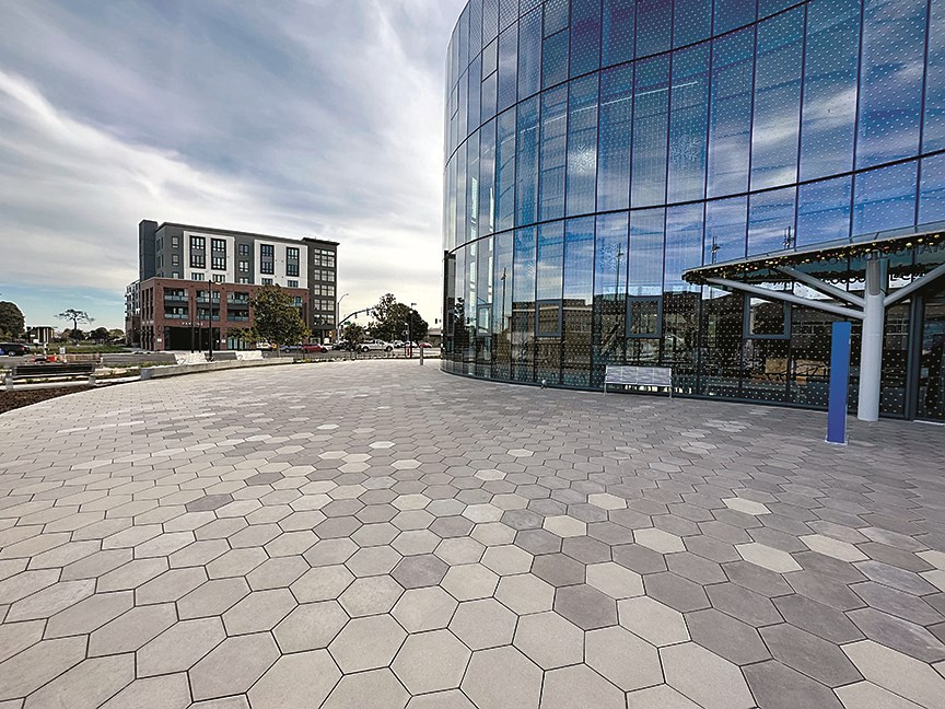 Hexagonal Pavers, Linearity Pavers, California Architectural Pavers